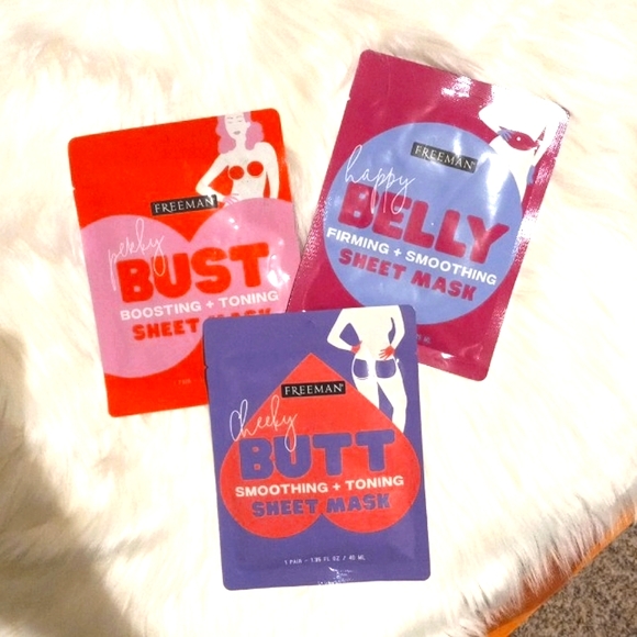 Freeman Beauty | Skincare | Freeman Belly Butt Bust Sheet Masks | Poshmark